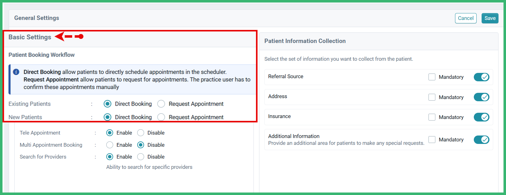 Manage Online Appointment Portal – CareStack: User Resource Center