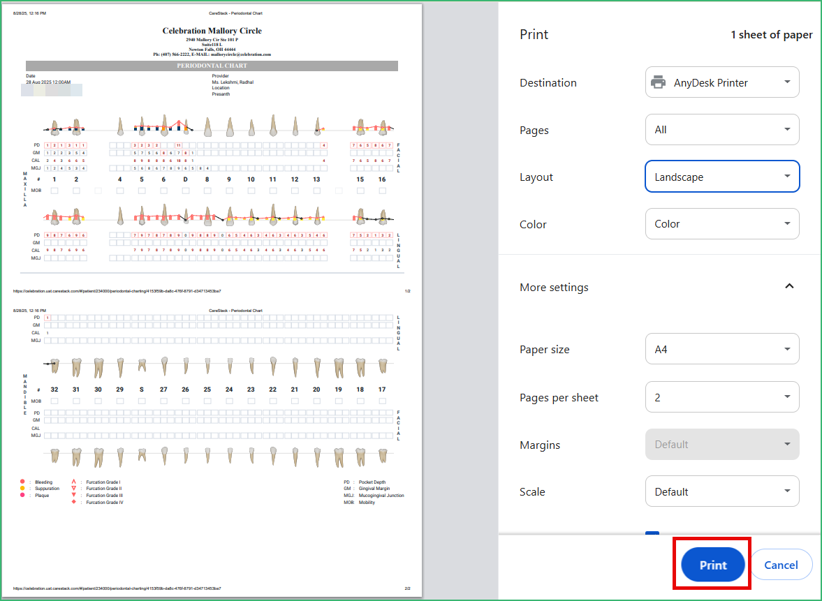 Explore Perio Charting – CareStack: User Resource Center