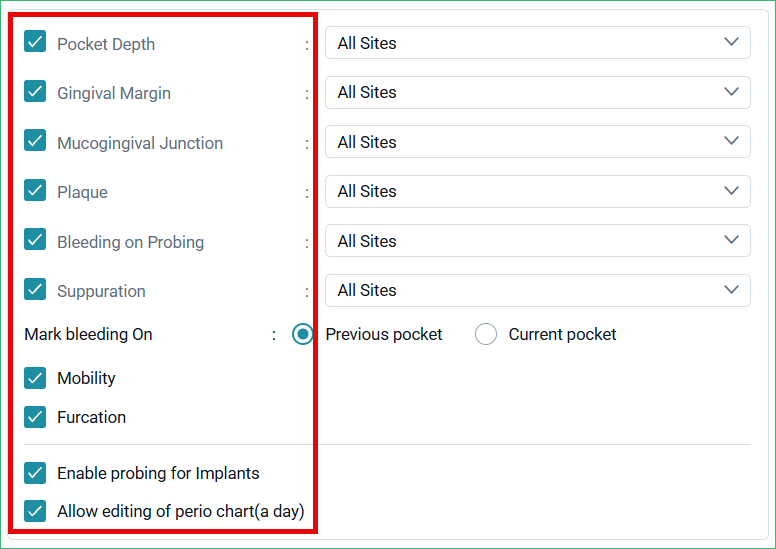 An Overview of the Perio Chart – CareStack: User Resource Center