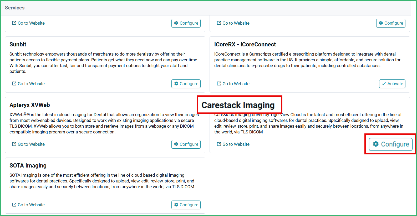 Clinical Imaging Software Integration & Access – CareStack: User Resource Center