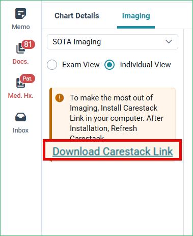 Clinical Imaging Software Integration & Access – CareStack: User Resource Center