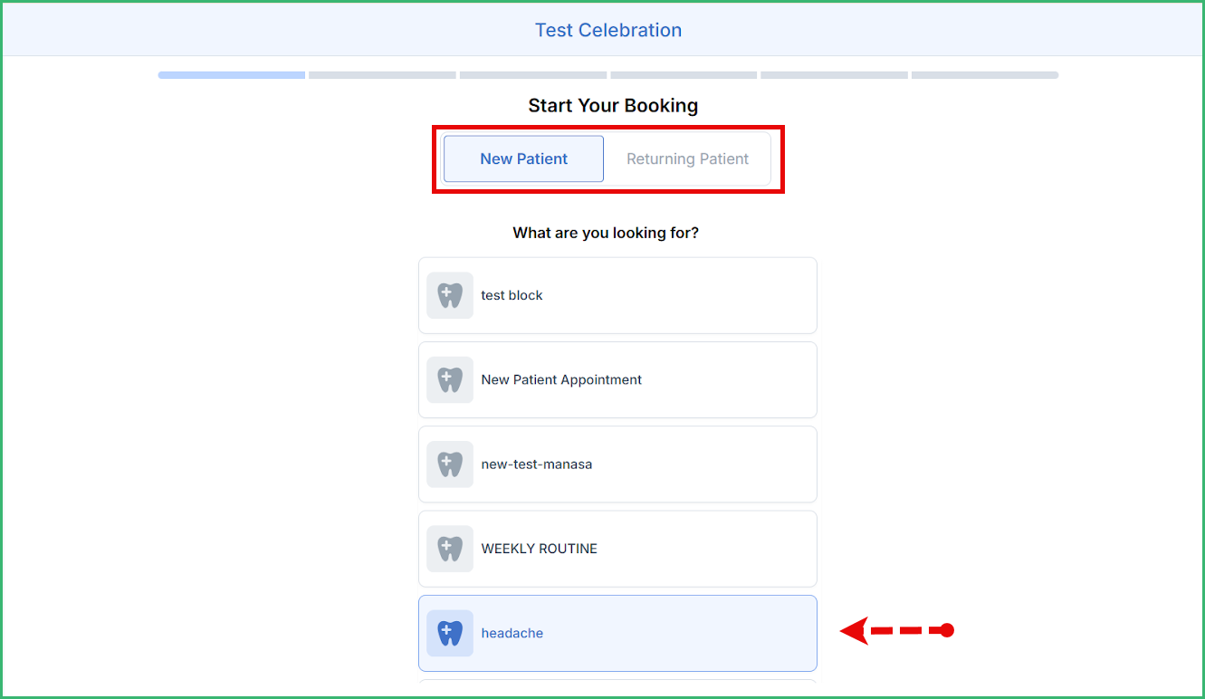 Book an Appointment on the Online Appointment Portal – CareStack: User Resource Center