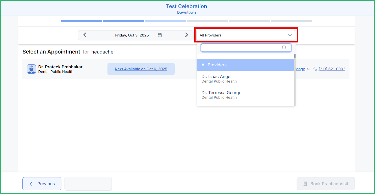 Book an Appointment on the Online Appointment Portal – CareStack: User ...