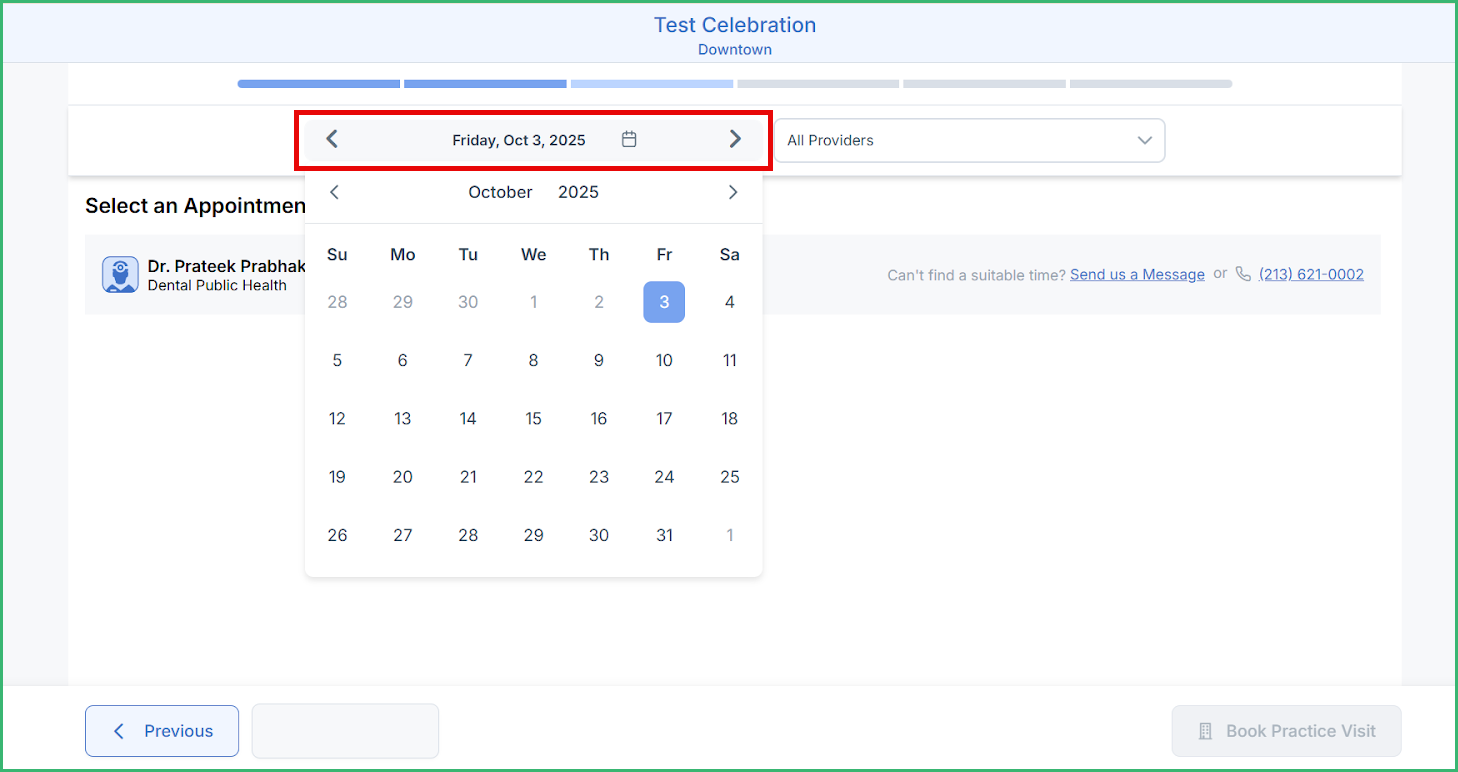 Book an Appointment on the Online Appointment Portal – CareStack: User ...