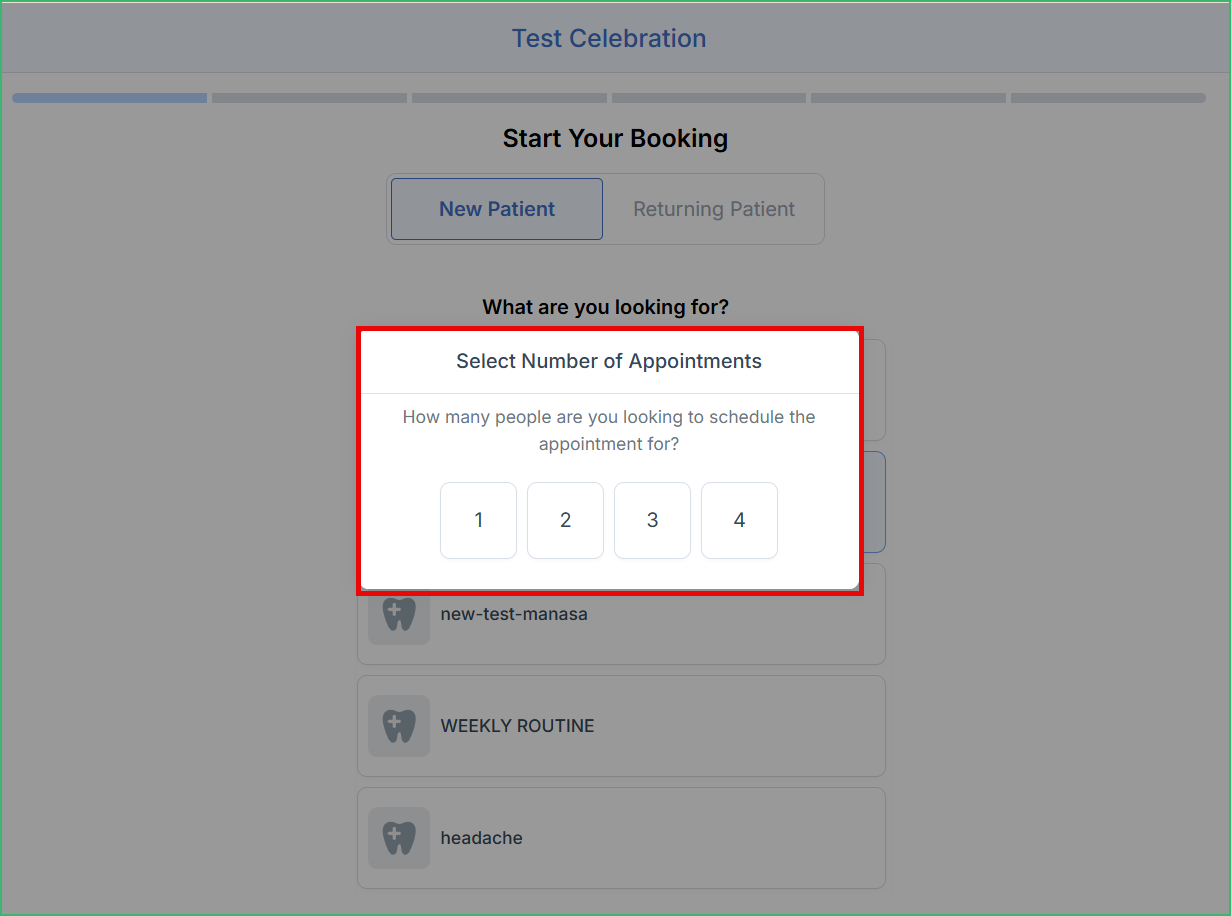 Book an Appointment on the Online Appointment Portal – CareStack: User Resource Center