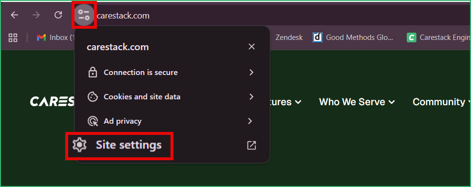Enable Local Network Access in Chrome to Use the CareStack Link ...
