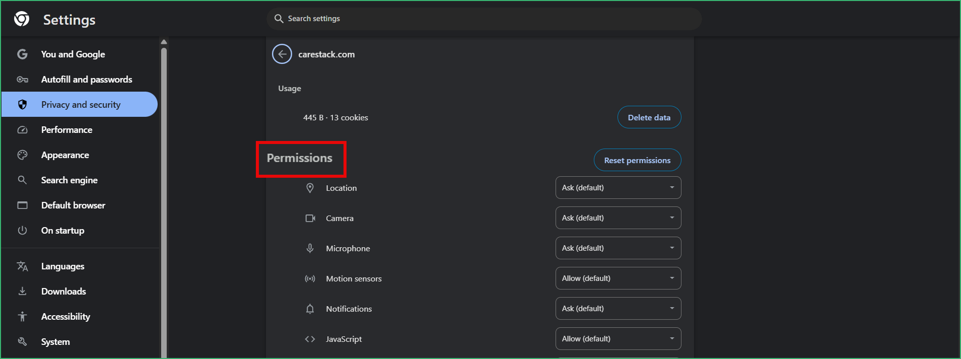 Enable Local Network Access in Chrome to Use the CareStack Link ...