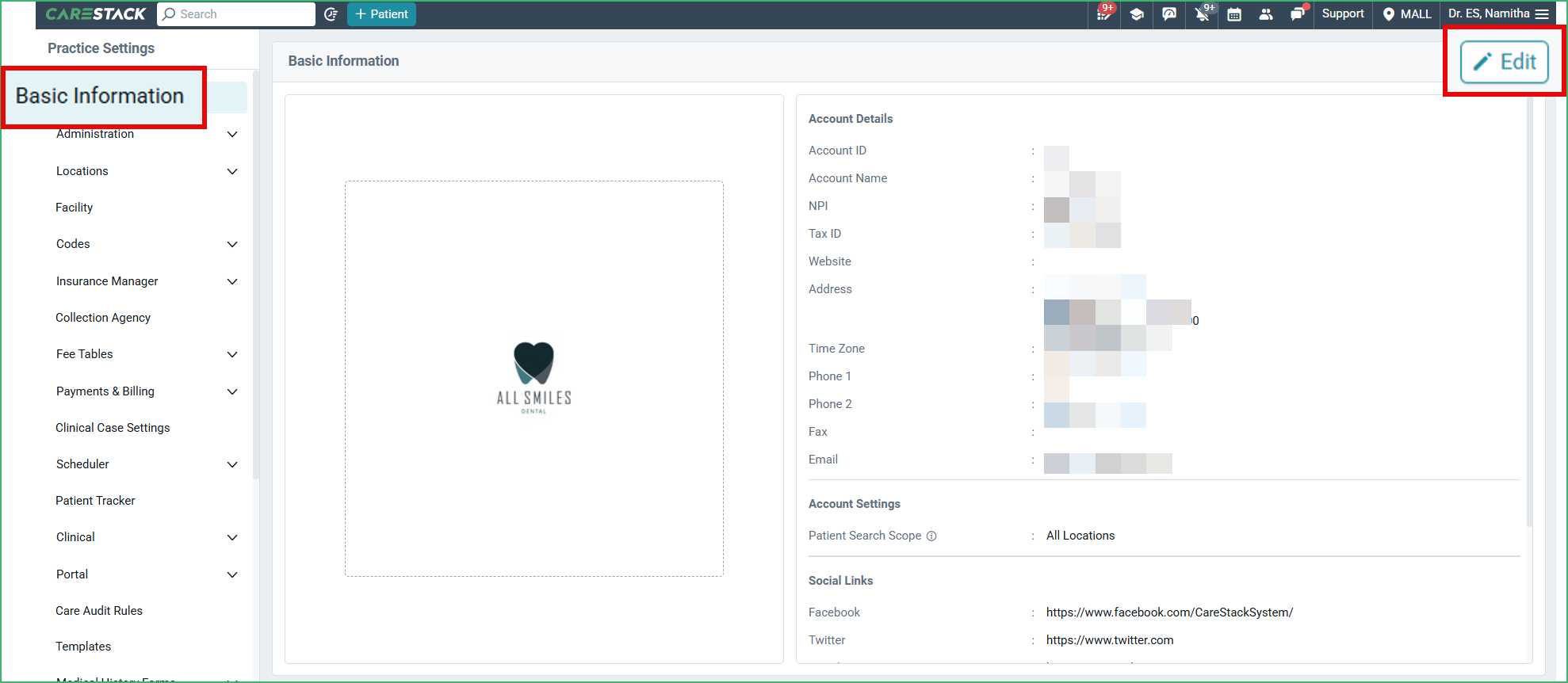 Patient Search Scope Configuration – CareStack: User Resource Center