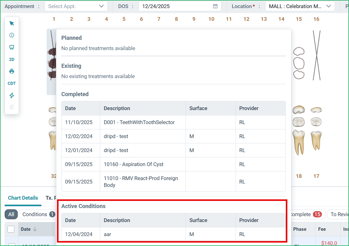 A Guide to the Odontogram – CareStack: User Resource Center