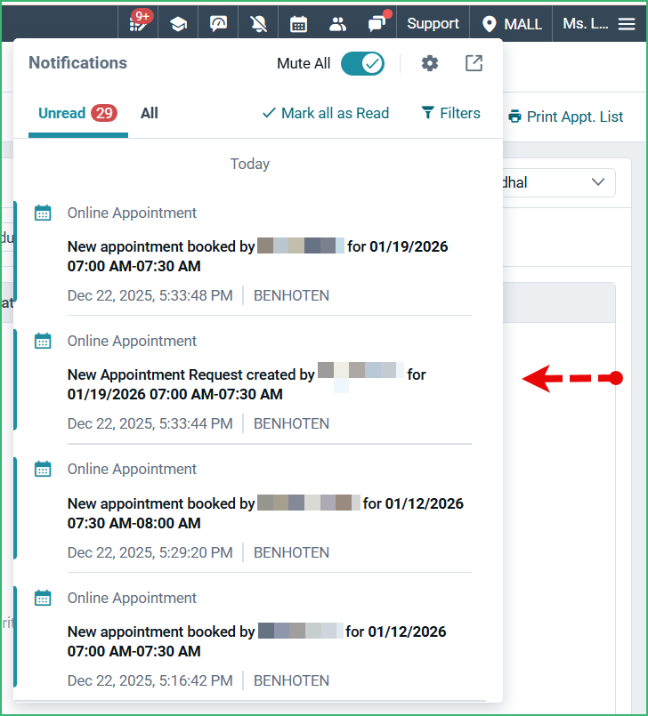 Configure and Utilize the Notifications Center – CareStack: User ...