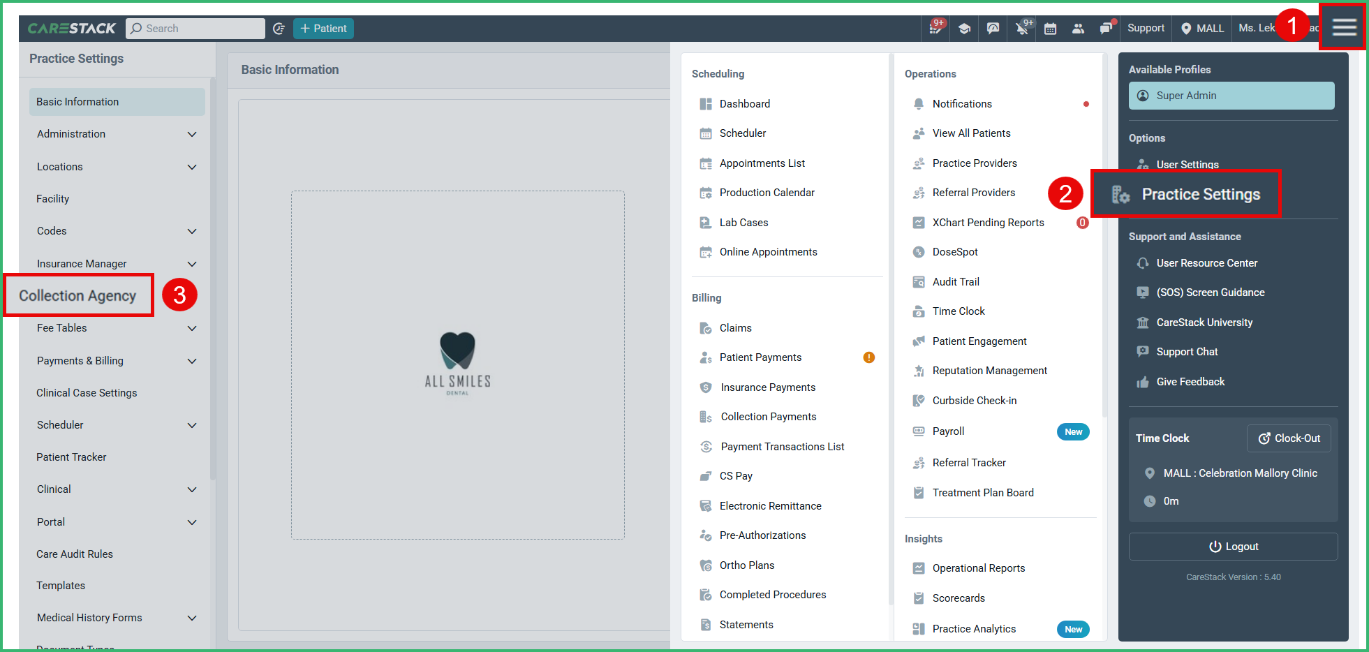 Add a New Collection Agency on Practice Settings – CareStack: User ...