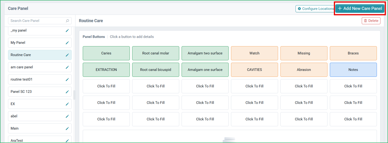 Utilize the Care Panel Feature – CareStack: User Resource Center
