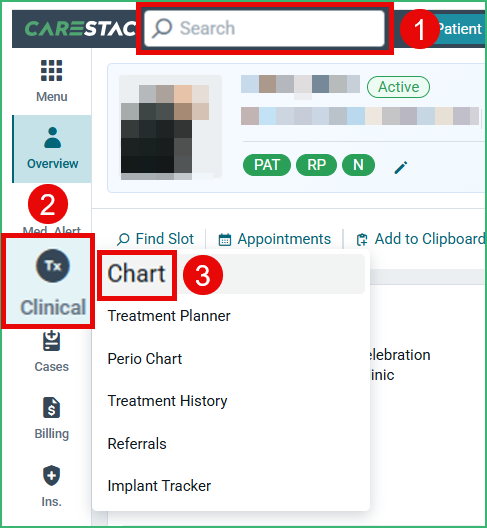 View Referrals in Patient's Chart – CareStack: User Resource Center