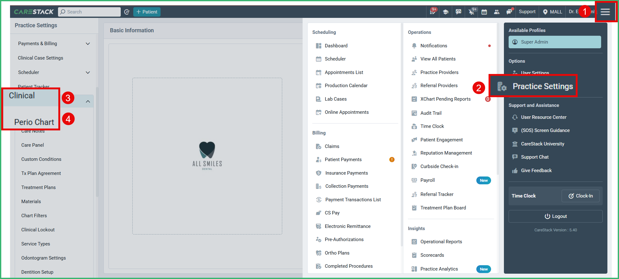 An Overview of the Perio Chart – CareStack: User Resource Center