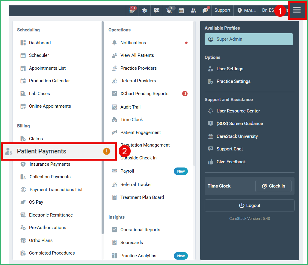 Overview of Unapplied Credit Management – CareStack: User Resource Center