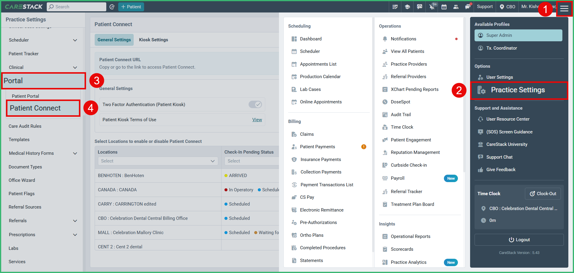 Set Up Kiosk Login using One Time Password (OTP) – CareStack: User ...