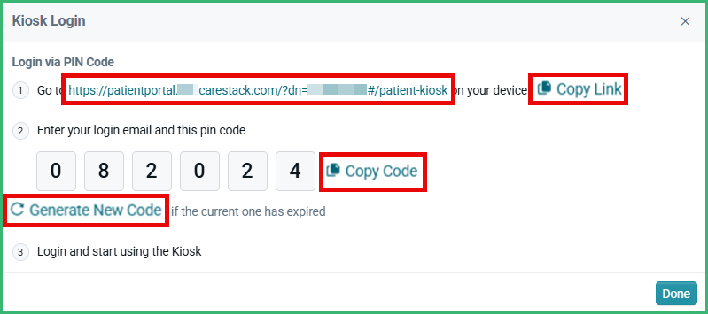 Set Up Kiosk Login using One Time Password (OTP) – CareStack: User ...